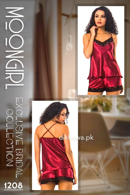 Moongirl - Exclusive Bridal 2Pc Short Nighty Cami Set & Wedding Nighty ...