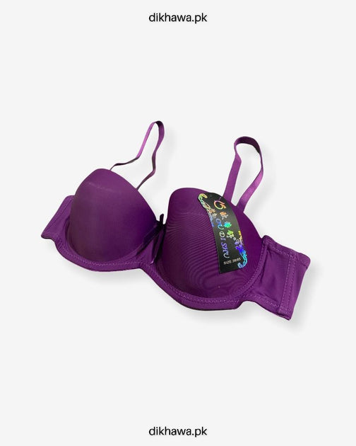 Pushup Bridal Bra - Purple - Single Padded Underwired Bra- 2021 ...