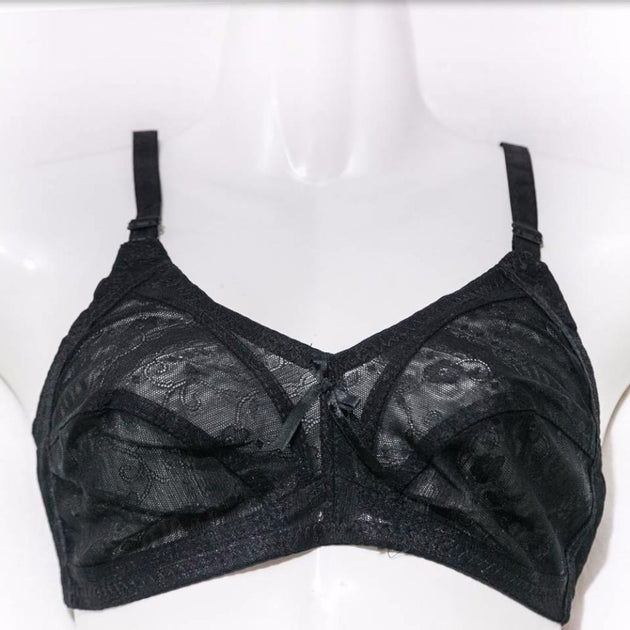Net Non Padded Bra - Black - See Through Bra - Online Shopping in ...