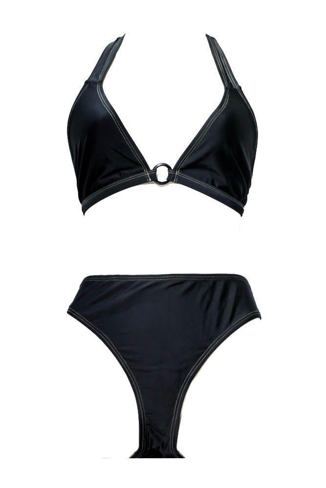 Sexy Black Bikini Set Single Padded - Fancy Bra Panty Set - Online ...