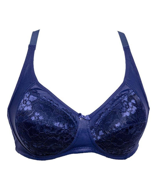 Soft Padded Comfort Net Bra SH2190 Blue - Non Padded,Non Wired - By ...
