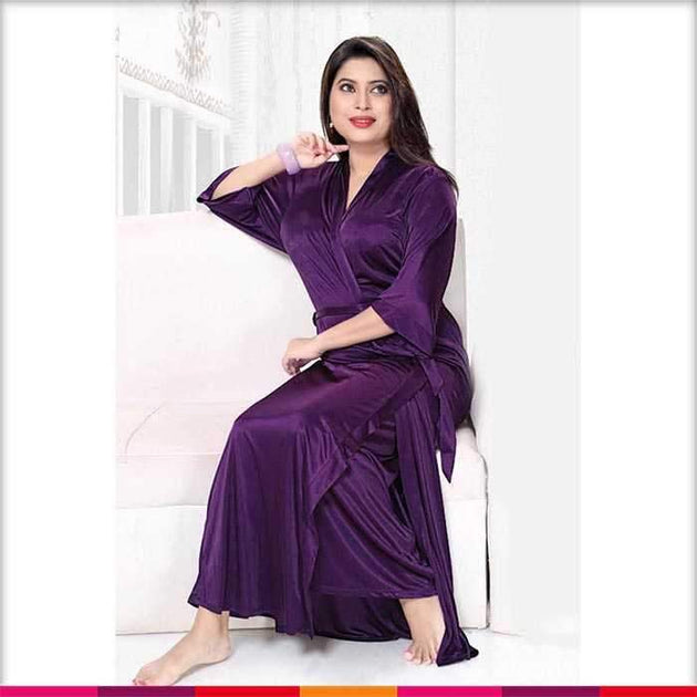 Purple Nighty - FL-536 - Flourish Nightwear - Online Shopping in ...