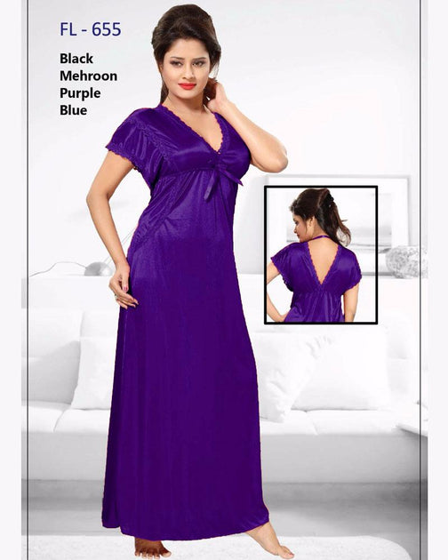 Purple Stylish FL-655 - Flourish Exclusive Bridal Nighty Collection ...