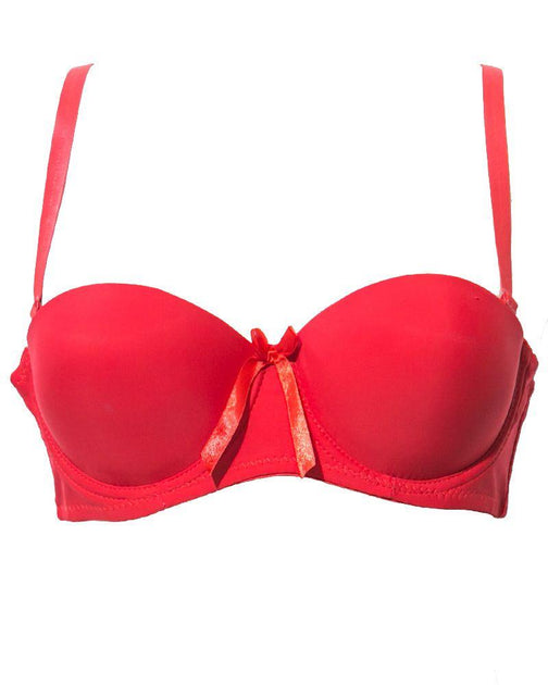 Push Up Red Bridal Bra - Single Padded Underwired Bra - Online Shopping ...