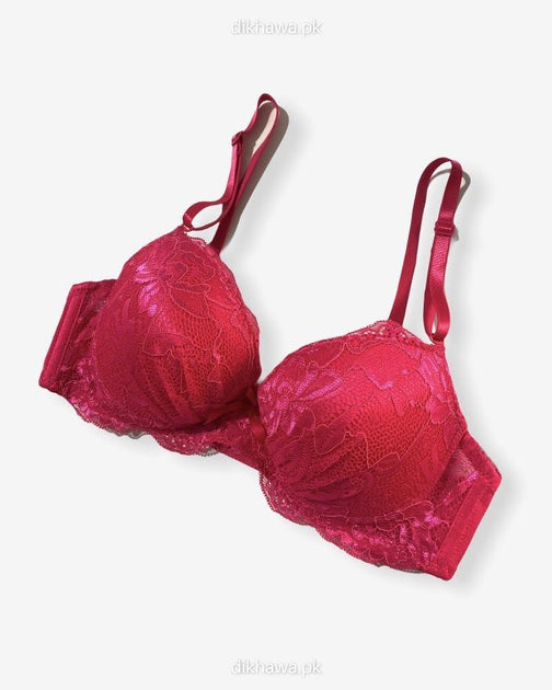 New Stylish Imported Stocklot Branded Net Pushup Bra - Underwired Bra ...