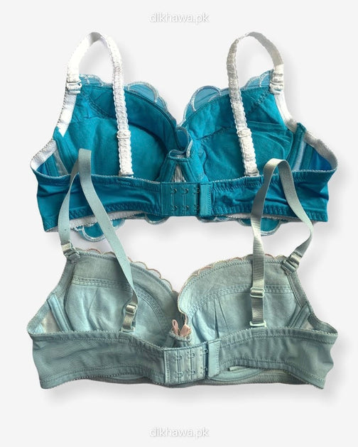 Imported Stocklot Branded Net Pushup Bra - Underwired Bra - Non Padded ...